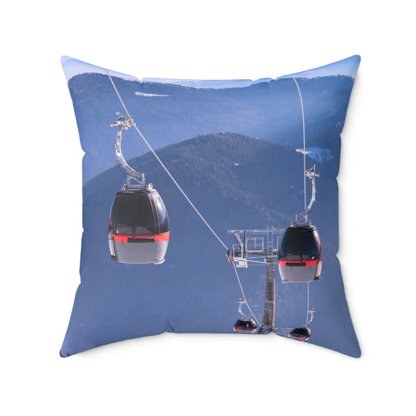 Slope Chic: Ski-Inspired Throw Pillow Collection - Gondola Accent Pill ...